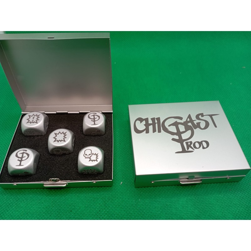 Set de dés métal - Chicast Prod Option Argenté